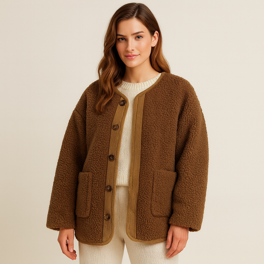Dames Luxe Teddy Vest met Oversized Pasvorm – Maisons Paris